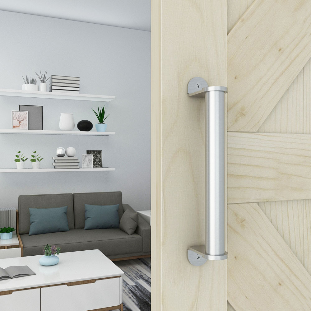 10in Stainless Steel Side Mount Pipe Handle for Sliding Barn Door – JuBest